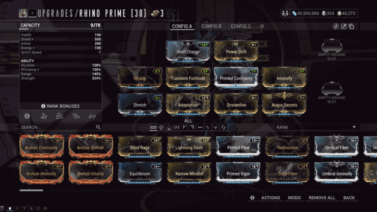 Warframe: Rhino Builds (2026) - ProGameTalk