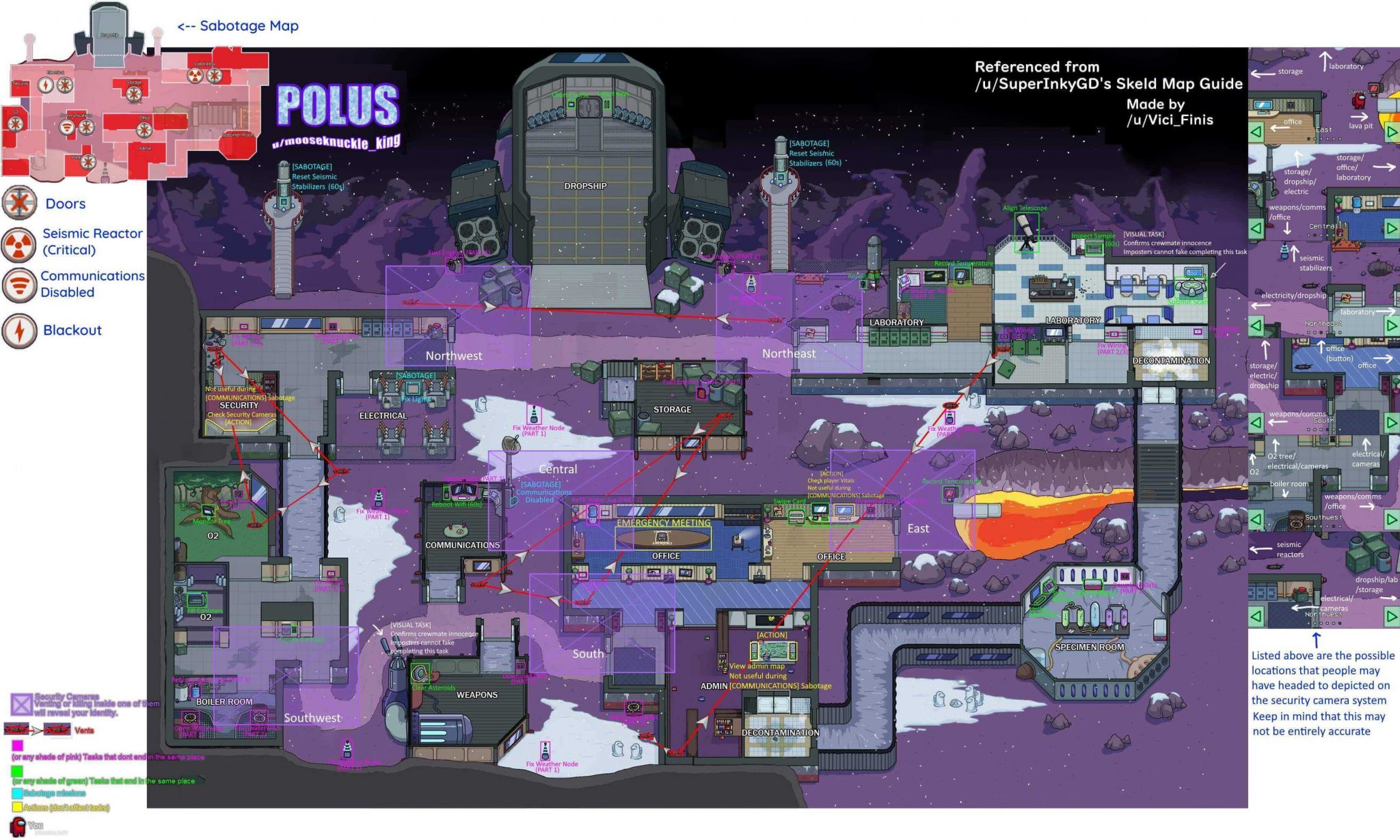 Among Us Maps With Annotations - ProGameTalk