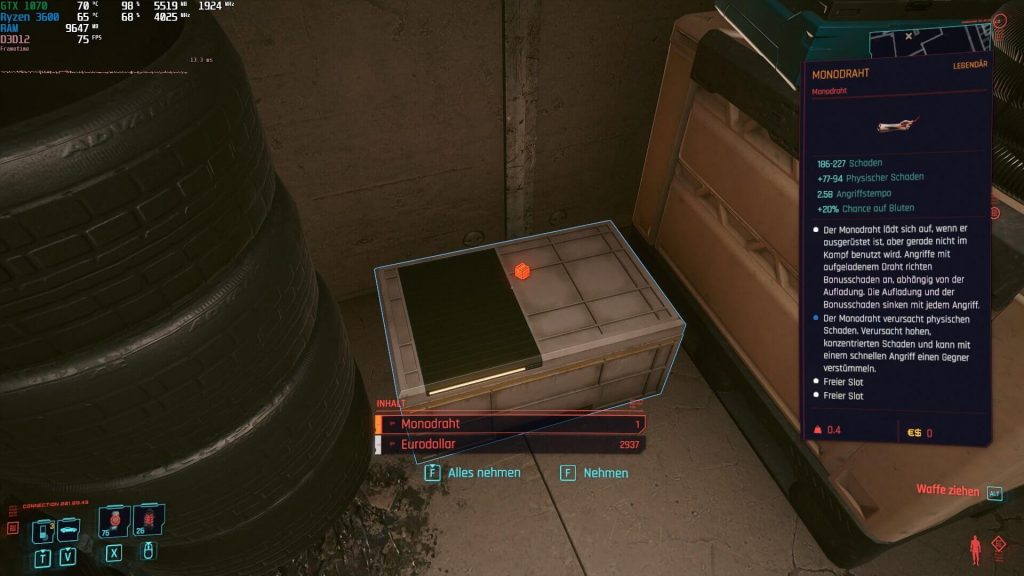 Cyberpunk 2077: Free Legendary Monowire - ProGameTalk