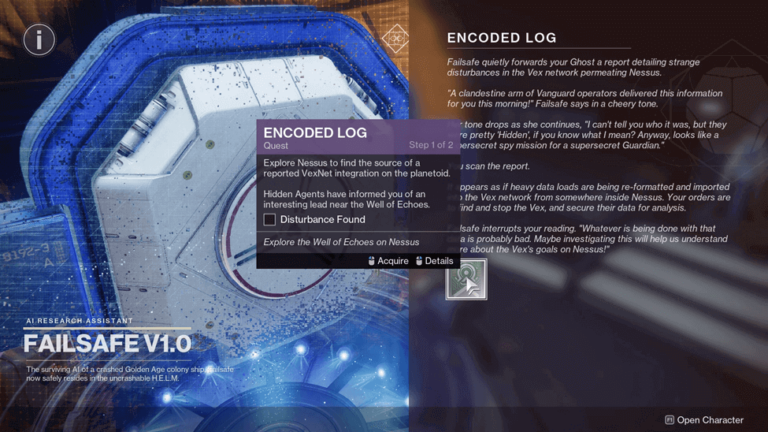Destiny 2 Encoded Log Quest Walkthrough - ProGameTalk