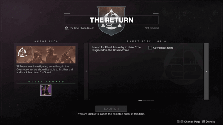 Destiny 2 The Return Quest Walkthrough - ProGameTalk