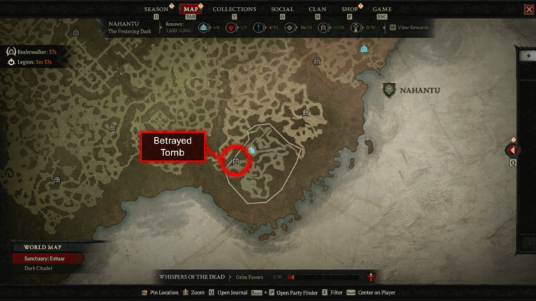 Diablo 4 All Nahantu Dungeon Locations - ProGameTalk