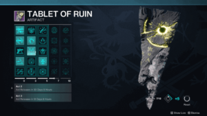 Destiny 2 Tablet of Ruin Artifact (How to Get, Level Up & Power Bonus ...