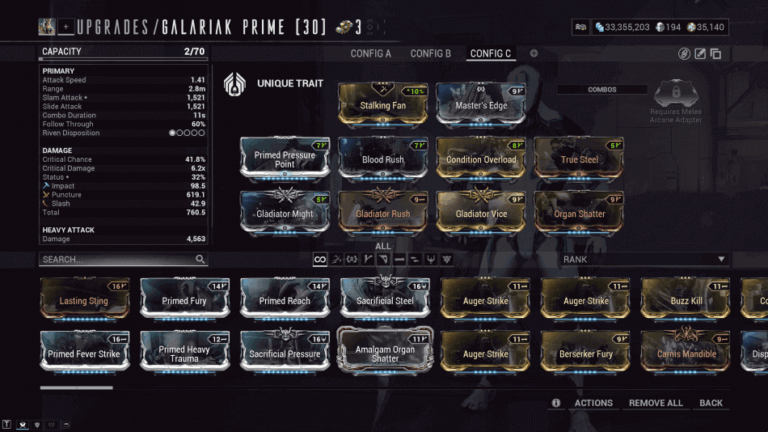 Warframe: Galariak Prime Builds - ProGameTalk