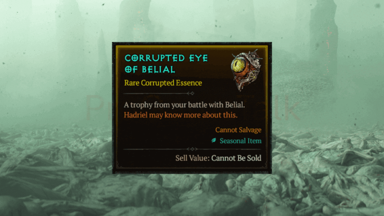 Diablo 4: Corrupted Eye of Belial (How to Get & Use) - ProGameTalk