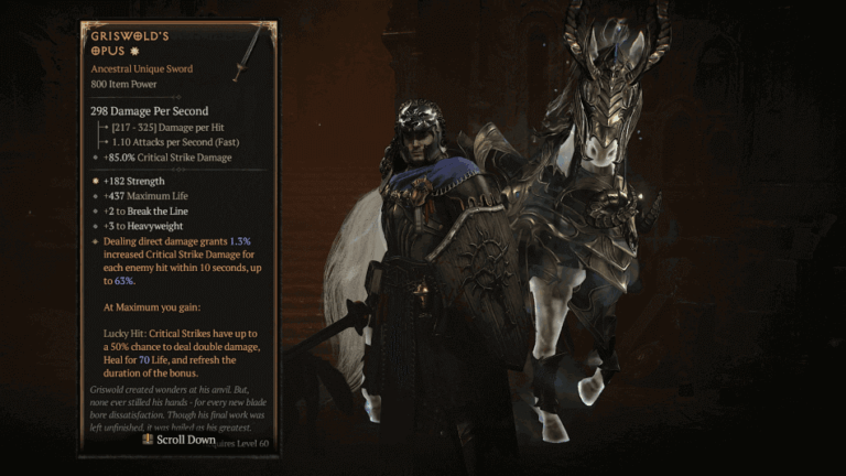 Diablo 4: Griswold’s Opus (How to Get, Boss Drops, Affixes, Effects ...