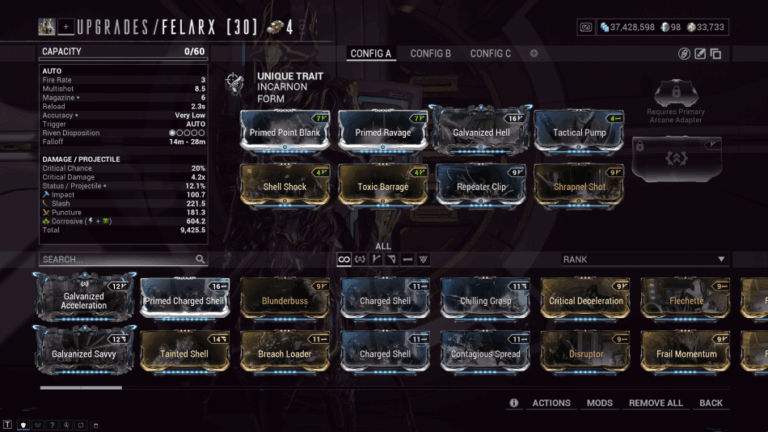 Warframe: Felarx Builds - ProGameTalk