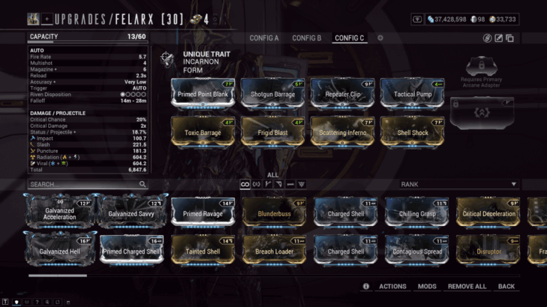 Warframe: Felarx Builds - ProGameTalk